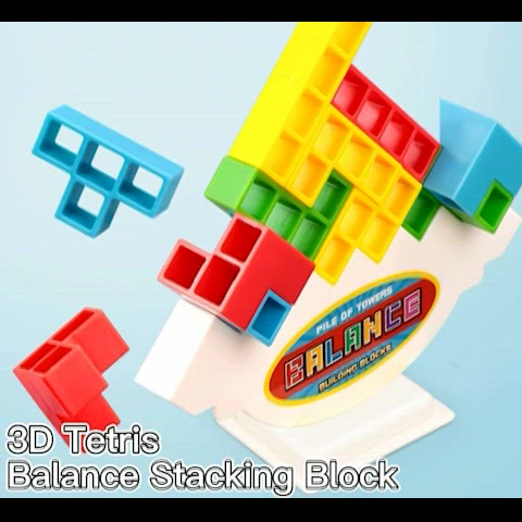 3D Tetris Balance stacking high blocks Game Educational Toys ...